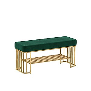 JYDQM Change Shoe Stool Home Door Can Sit-Type Shoe Rack Long Strip Wear Shoe Stool Cloakroom Shoe Cabinet (Color : D, Size : 80 * 45 * 35cm)