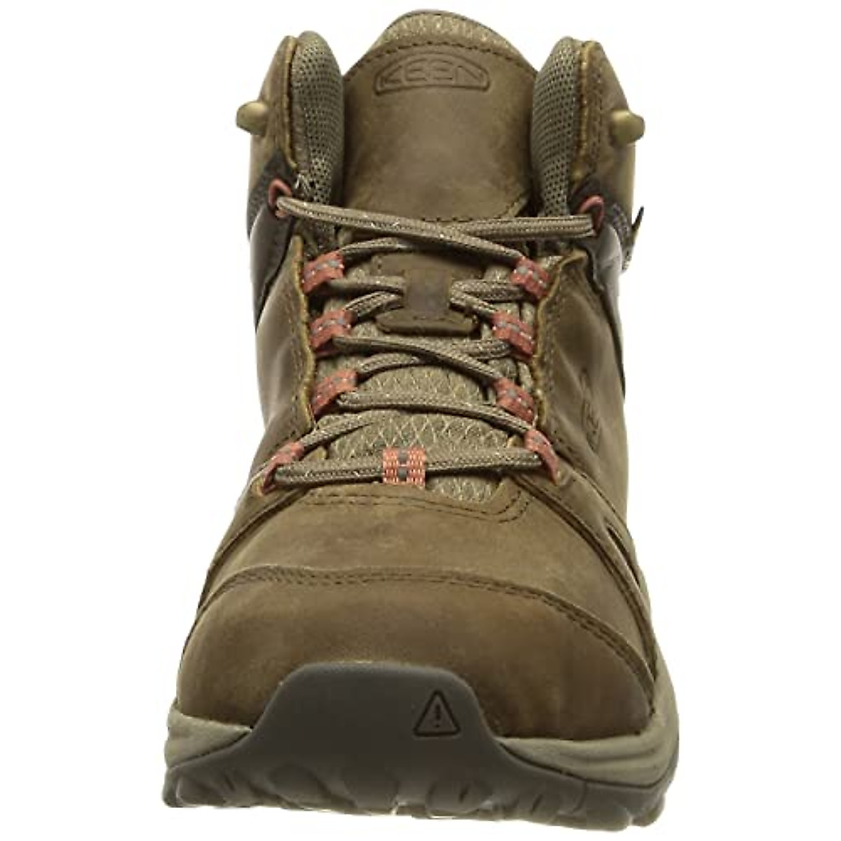 KEEN womens Terradora 2 Mid Height Leather Waterproof Hiking Boot, Brindle/Redwood, 7.5 US