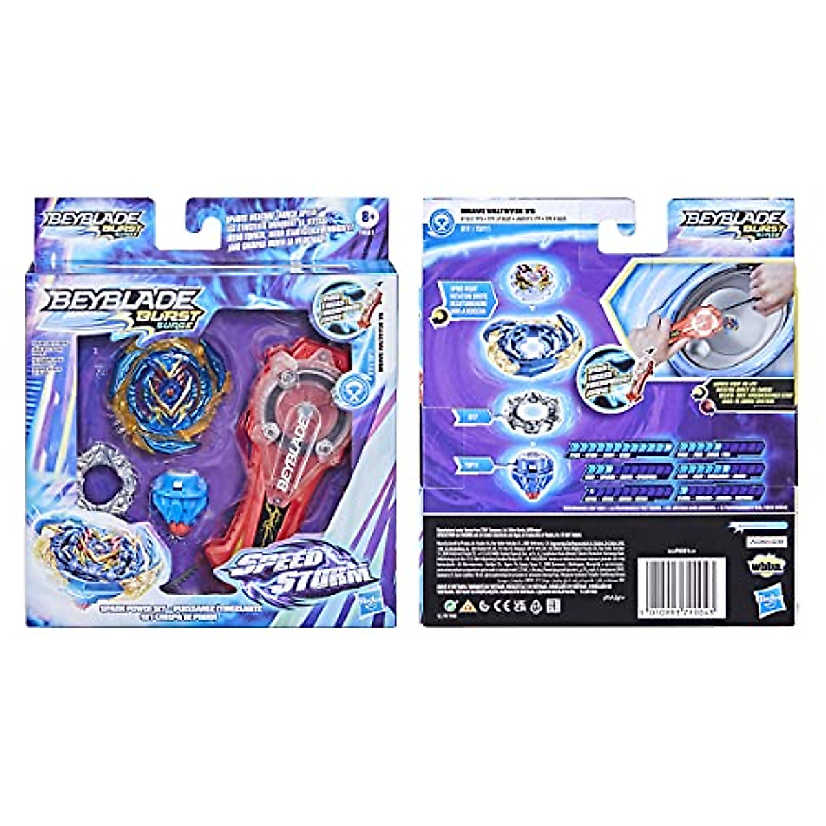 BEYBLADE Burst Surge Speedstorm Spark Power Set - Battle Game Set with Sparking Launcher and Right-Spin Battling Top Toy, Red