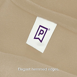 Gee Di Moda Rectangle Tablecloth - 60 x 102 Inch Beige Table Cloth for 6 Foot Rectangle Table - Heavy Duty Washable Fabric - for 6 Ft Buffet Table, Holiday Party, Dinner, Wedding & Baby Shower