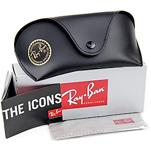 Ray-Ban RB2027 601/W1 PREDATOR 2 Sunglasses Black /Crystal Polarized Mirror Grey Lens., 62