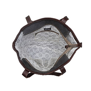 Myra Bag Go Trendy Tote Bag Upcycled Cotton & Leather S-2807