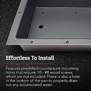 Lurwind Recessed Trolling Motor Foot Pedal Tray - Black Powder-Coated Aluminum, Fits Most Trolling Motor Tray Pedals, Pre-Drilled for Easy Install