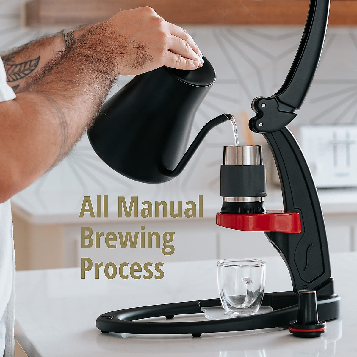Flair Espresso Maker - Classic: All manual lever espresso maker for the home - portable and non-electric