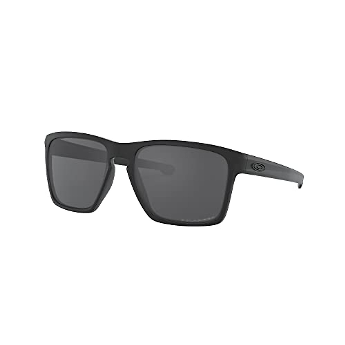 Oakley Men's OO9341 Sliver XL Rectangular Sunglasses, Matte Black/Grey Polarized, 57 mm