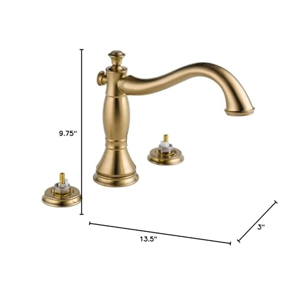 DELTA FAUCET T2797-CZLHP Delta Bath Faucets and Accessories, 3.00 x 9.75 x 13.50 inches, Champagne Bronze