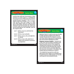 Super Duper Publications | Sentence Building Fun Deck | Speech Therapy Flash Cards for Grammar | Educational Learning Materials for Children