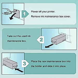 TacTink T6715 T6716 Ink Maintenance Box, Remanufactured 6715 6716 for Workforce Pro WF-4740 WF-4730 WF-3820 WF-4830 WF-4720 EC-4020 WF-4734 EC-4030 WF-C5210 WF-C5290 WF-C5710 WF-C5790 ET-8700 Printer