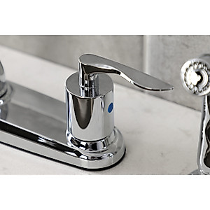 Kingston Brass FB791SVLSP Serena 8" Centerset Kitchen Faucet, Polished Chrome