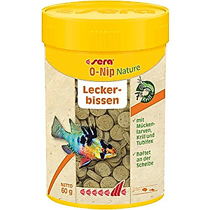 Sera O-Nip Treat Tablets Fish Food, 2.1 Ounce Container