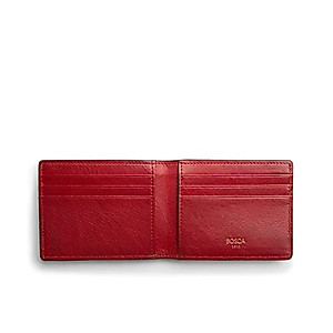 Bosca Dolce Contrast - Small Bifold Wallet Dark Brown/Red One Size