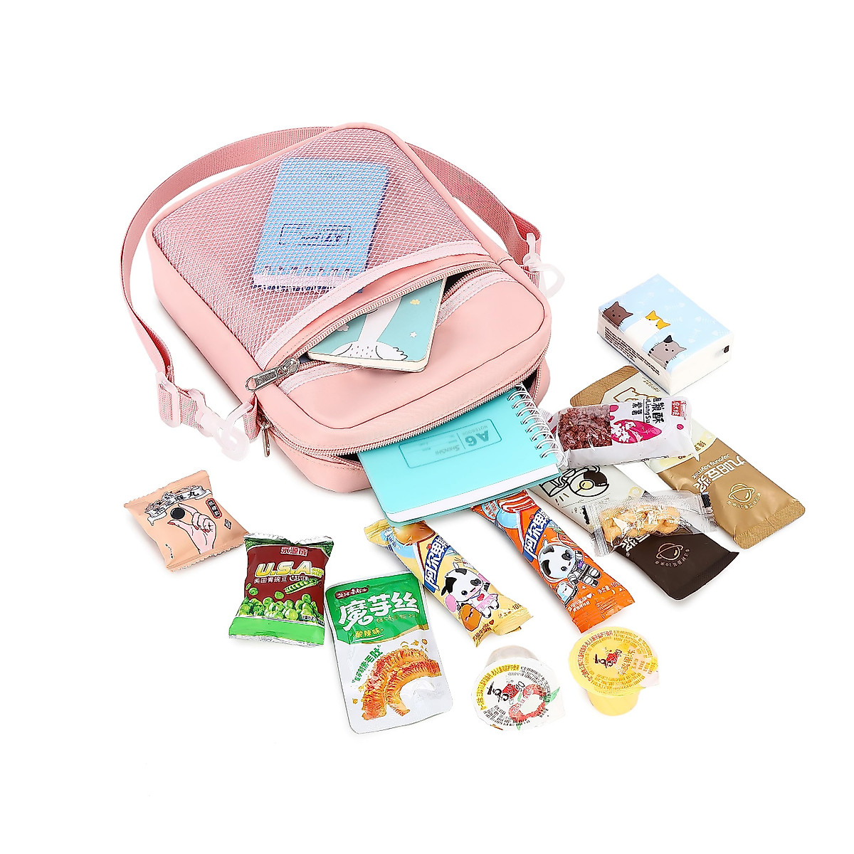 Bluboon Kids School Backpacks for Girls Elementary Bookbags Middle School bags Travel Rucksack Casual Daypack with Crossbaby Bag Messenger Bags