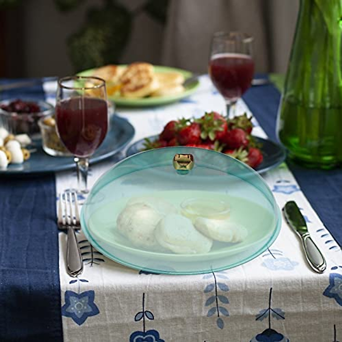 BESTonZON 1pc for Fruit Cloche Cuake Lid Home Household Umbrella Basting Restaurant Insulation Melting Microwave from Pan Oven Cheese Accessories to Convenient Plastic Clear Tent Outdoor