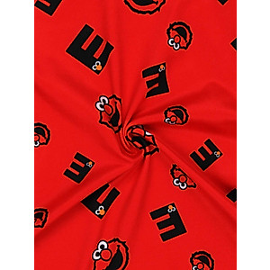 Isaac Mizrahi Loves Sesame Street Elmo Baby Toddler Fit and Flare Soft Dress (18 Months, Baby Red)