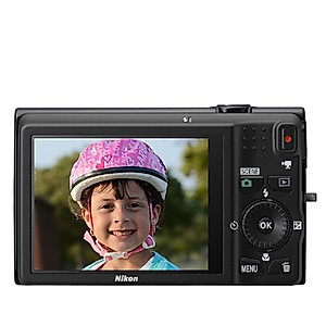 Nikon COOLPIX S6200 16 MP Digital Camera with 10x Optical Zoom NIKKOR ED Glass Lens and HD 720p Video (Black)