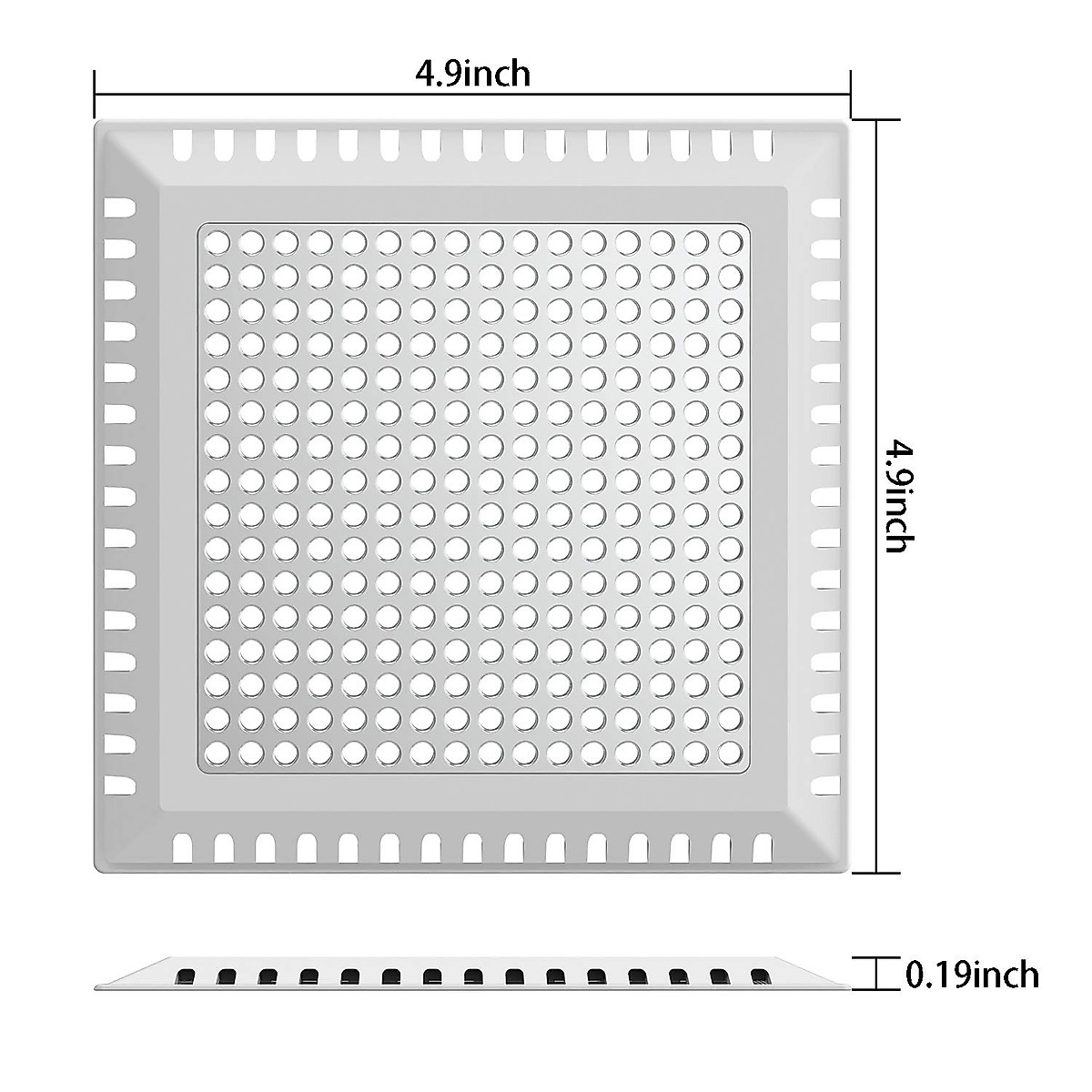 Aojuxix Hair Catcher/Drain Strainer/Shower Drain Cover for Bathroom Floor Drain, Stainless Steel and Silicone (Patented Product)