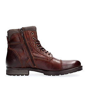 JACK & JONES Men's Biker Boots, Brown Brown Stone Brown Stone, 7
