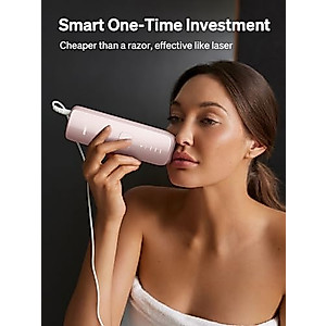 Ulike Laser Hair Removal for Women and Men, Air 3 IPL Hair Removal with Sapphire Ice-Cooling System for Painless & Long-Lasting Result, Flat-Head Design for Body & Face Treatment at-Home, Pink