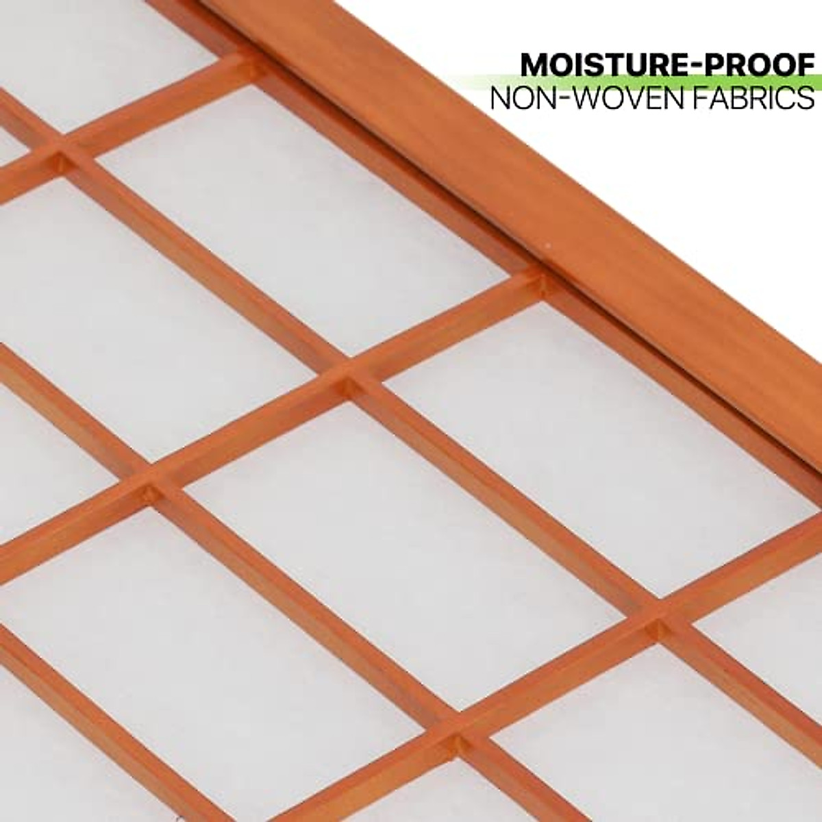 Magshion 3-Panels Room Dividers and Folding Privacy Screens 6.5ft High Oriental Small Grids Folding Screen Room Divider Separating Wall Freestanding Shoji Screen for Home Office