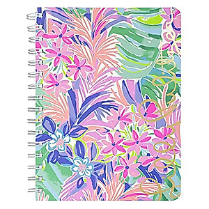 Lilly Pulitzer Hardcover Mini Spiral Notebook, 8.25" x 6.5" Small Journal with 160 College Ruled Pages, It Was All A Dream