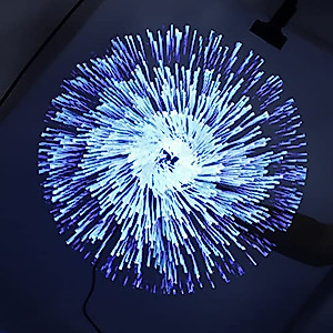 3D Hologram Fan, Advertising Display with 224 LED Light Beads, LED 3D Advertising Projector for Business Store Shop Bar (Black)