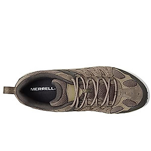 Merrell Accentor 3 Waterproof Shoes for Men - Leather and Mesh Upper, Textile Lining, and Lightweight EVA Foam Midsole Boulder 11 M