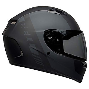 BELL Qualifier Full-Face Motorcycle Helmet (Turnpike Matte Black/Gray - Medium)
