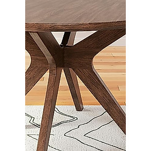 Signature Design by Ashley Lyncott Traditional Round Dining Room Table, Seats up to 4, Brown