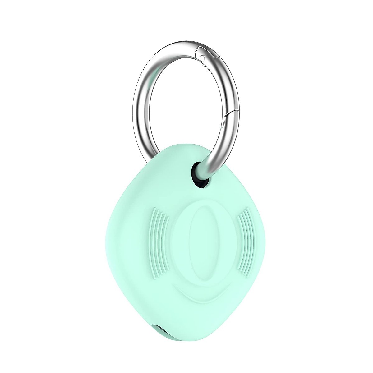 TenCloud Keychain Cases Compatible with Samsung Galaxy SmartTag SmartTag Plus Silicone Durable Key Ring Case for Galaxy SmartTag (Teal)
