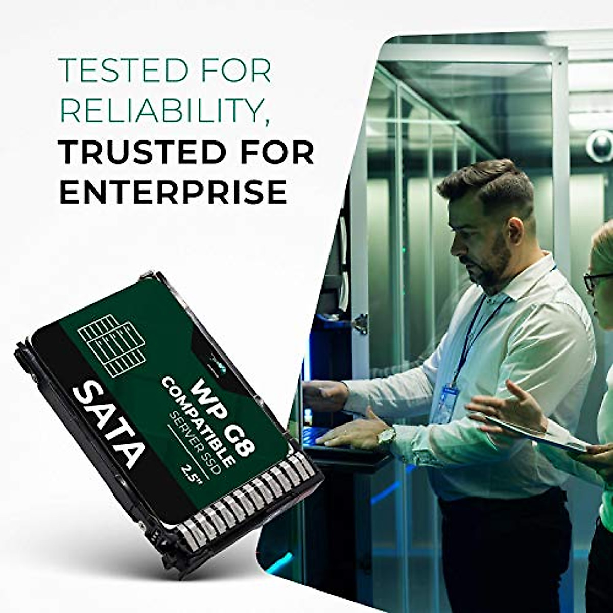 Water Panther 3.84TB SATA 6Gb/s 2.5" SSD for HPE ProLiant Servers | Enterprise Drive in Gen8/Gen9 Carrier