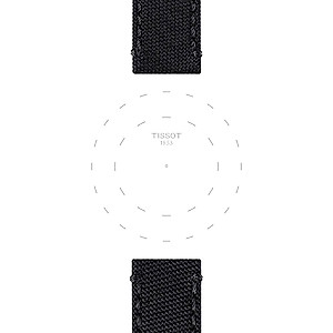 Tissot T852044936 22mm Lug Black NATO Strap