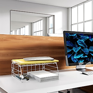 SimpleHouseware Wall Door Mount Kitchen Wrap Organizer Rack, White