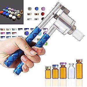 UPIKIT 13/15/20mm Manual Sealing Machine, Stainless Steel, Hand-Held Medical Capping Pliers, Vial Capping Tool, Capping Tool for Aluminum-Plastic/All-Aluminum,FullAluminum-15mm