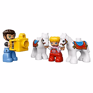 LEGO DUPLO Town Big Fair 10840 Role Play and Learning Building Blocks Set for Toddlers Including a Ferris Wheel, Carousel, and Amusement Park (106 pieces)