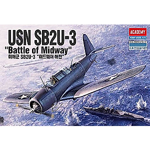 Academy US Navy USN SB2U-3 Vindicator Battle of Midway Plastic Model Kits 1/48 Scale