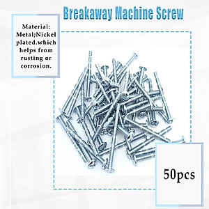 50pcs Truss Head Breakaway Machine Screw,Phillips Head Break Away Machine Screws for Cabinet knobs(M4x45)