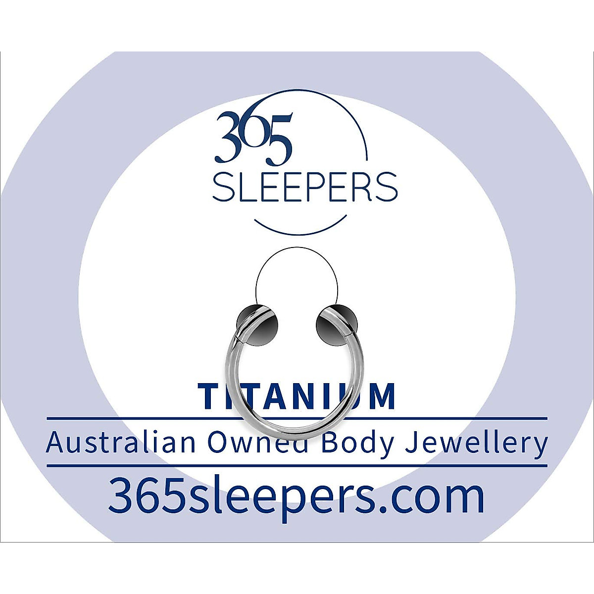 365 Sleepers 20G 18G 16G 14G 12G 10G 8G 6G Titanium 6mm - 20mm Septum Hinged Segment Nose Lip Ring Hoop Sleeper Unisex Earrings Body Piercing Jewelry