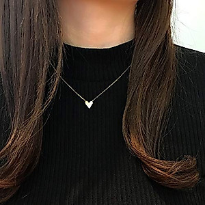 Heart necklace for 2 Best friend necklace for 2 BFF Necklace, friendship necklace for 2, gold dainty necklace, Christmas gift, Graduation gifts heart,valentines