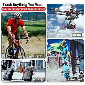 4 Pack AirTag Holder Case with Adhesive Sticker, IPX8 Waterproof Stick on Hidden Mount AirTag Case GPS Tracker Protection Cover for Luggage Laptop Car Bike Remote Control Drone