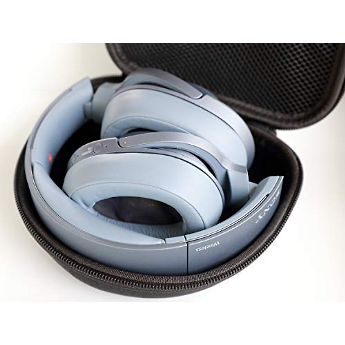 Ginsco Hard Carrying Headphone Case Compatible with MDR 7506 H900N HD 4.50 Studio3 ATH-M50x 059 Foldable Headphones