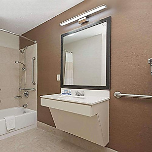 BRIVOLART LED Vanity Lights, 24 Inch 14W Cool White 6000K LED Bathroom Bedroom Vanity Light Fixtures Modern Chrome Bathroom Vanity Lights for Mirror