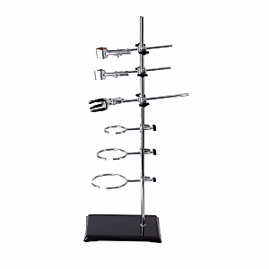 DOMINTY 60CM Laboratory Stands Support and Lab Clamp Flask Clamp Condenser Clamp Stands,Lab & Scientific Supplies Glassware & Labware