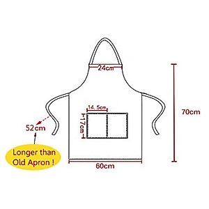 TSD STORY Total 15 PCS Mixed Plain Color Bib Aprons Bulk for Women Men Adult with 2 Front Pockets Chef Cooking Painting Baking(12colours ,15pcs)