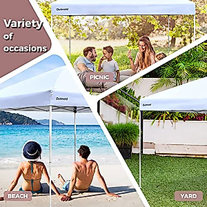 Outmotd 10ft x 10ft Slant Leg pop up Tent with Carrybag, Ground Stakes, Ropes, Outdoor Canopies Instant Party Gazebo