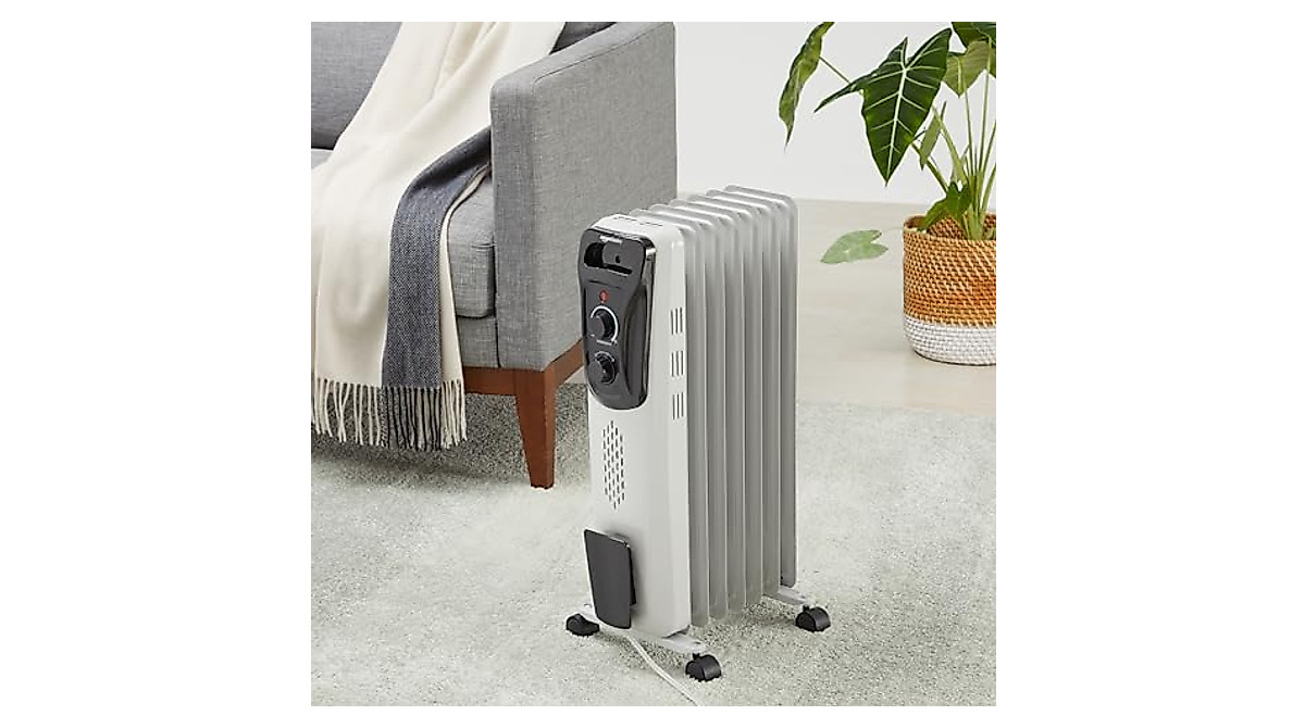 Amazon Basics Oil Heater: Powerful & Adjustable Comfort