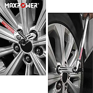 MAXPOWER 15-inch Breaker Bar 1/2 drive and 3/8 drive Flex Handle