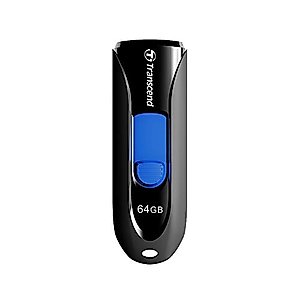 Transcend TS64GJF790KBE USB Drive, 64 GB USB 3.1, Slide Type, PS4 Operation Verified
