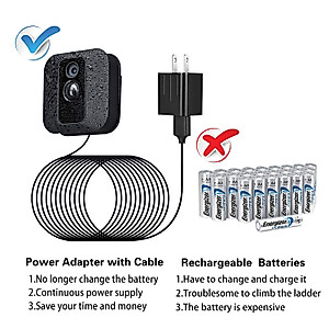 ALERTCAM 2Pack Power Adapter with 30 ft/9 m Weatherproof Cable for Blink XT / XT2 & Blink Outdoor(3rd Gen) Camera, Continuously Charging Your Blink Camera, No More Battery Changes