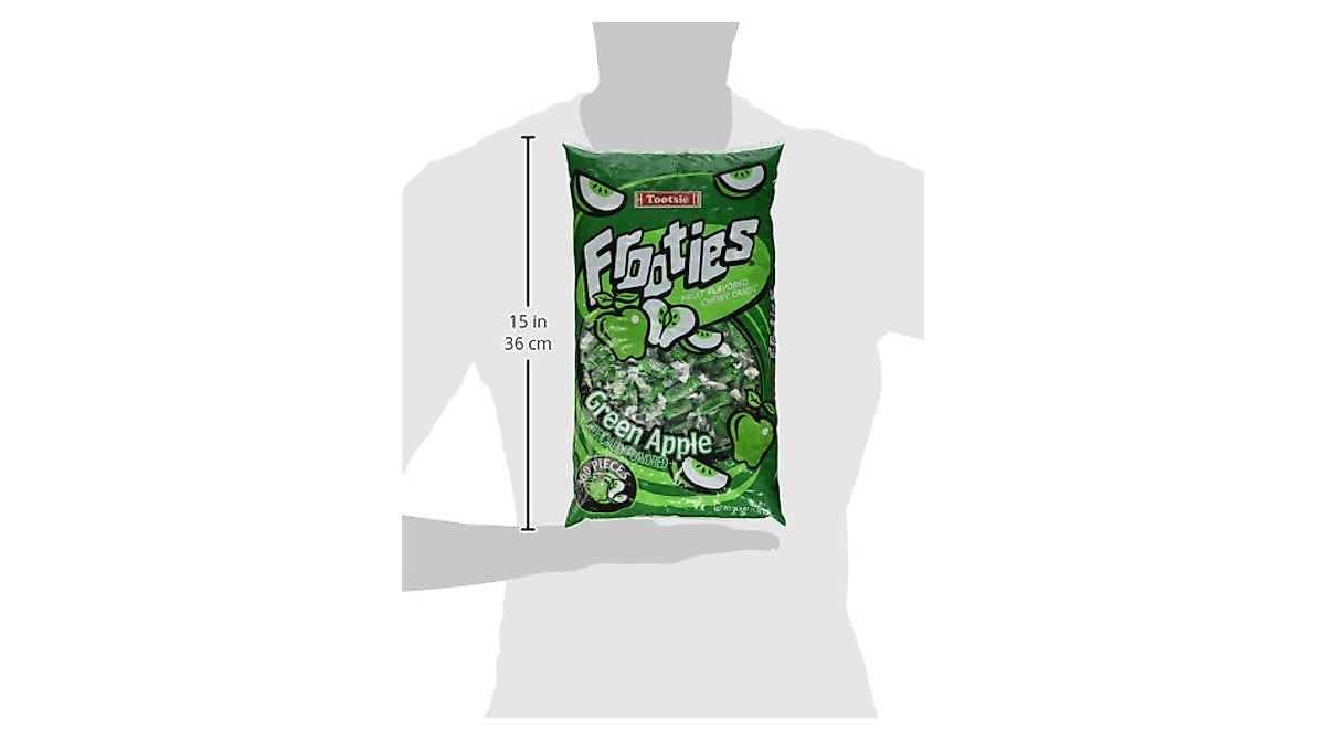 Tootsie Rolls Frooties Green Apple Candy 360 Count - Tangy & Chewy
