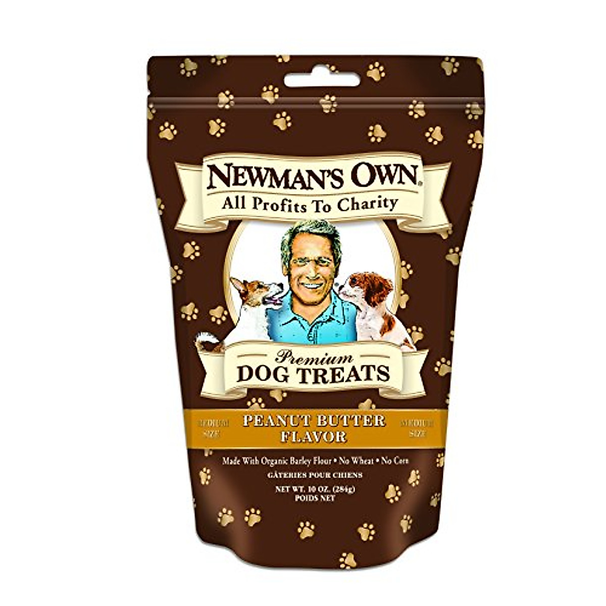 Newman'S Own Dog Biscuits, Peanut Butter Formula - Medium, 10-Oz. (Pack Of 6)